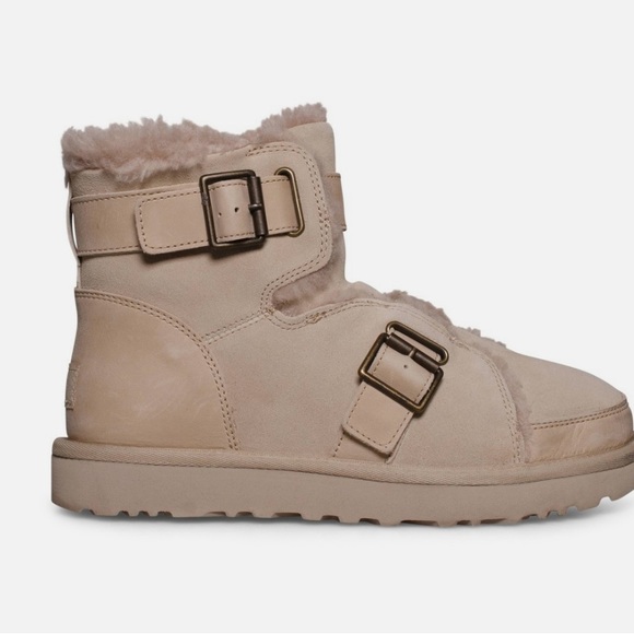 UGG | Shoes | Ugg Dune Mini Buckle Bootsawdust Suede Sheepskin | Poshmark